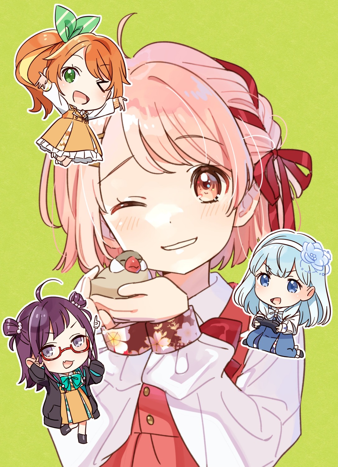 hechima hanayori joshiryou hanamaru hareru kano mahoro kohigashi hitona nonomiya nonono chibi ...